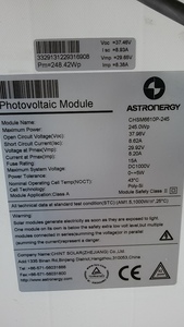 PV-Module - Astronergy / Chint Solar - CHSM 6610P-245 - 245Wp - Poly ...