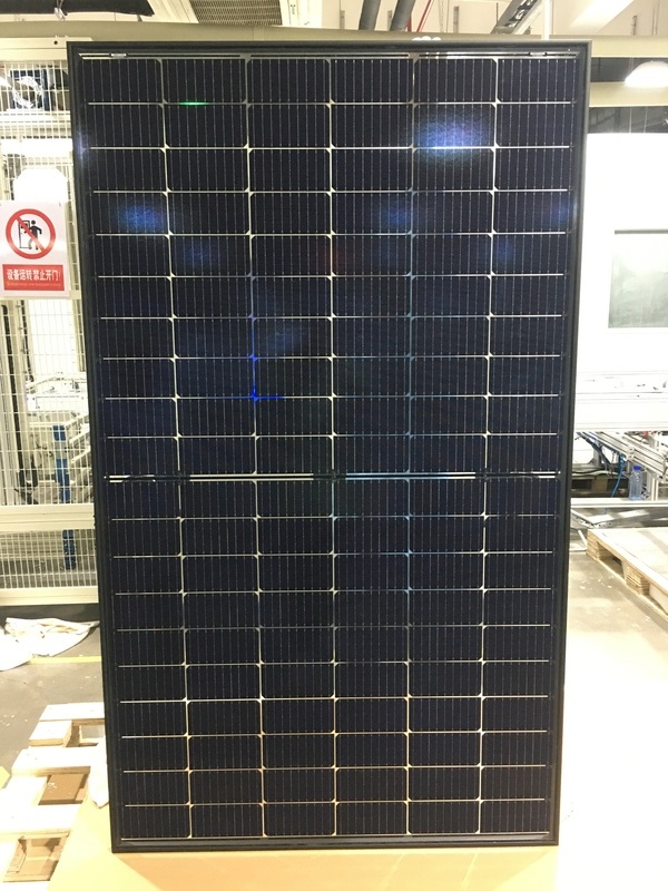 PV-Module - Huasun - Mono N-type - HJT all black 380W glass-glass solar panel - 380Wp - Bifacial ...