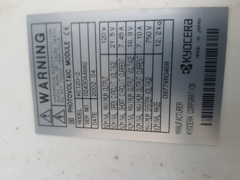 PV-Module - Kyocera - KC120-2 - 120Wp - Poly - Secondsol