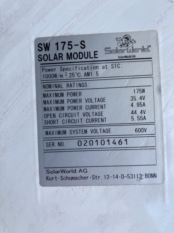 PV-Module - SolarWorld - SW 175-S - 175Wp - Mono - Secondsol