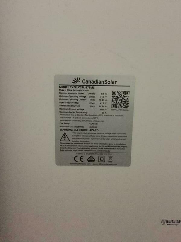 PV-Module - Canadian Solar - CS3L-375MS HiKu BFR 375Wp - 375Wp - Mono ...