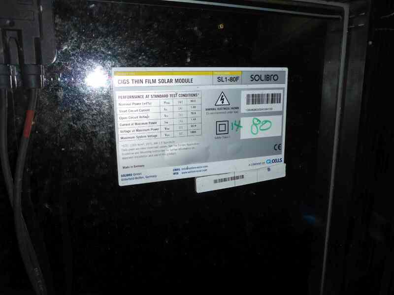 PV-Module - Solibro - SL1-80F - 80Wp - CIS / CIGS - Secondsol