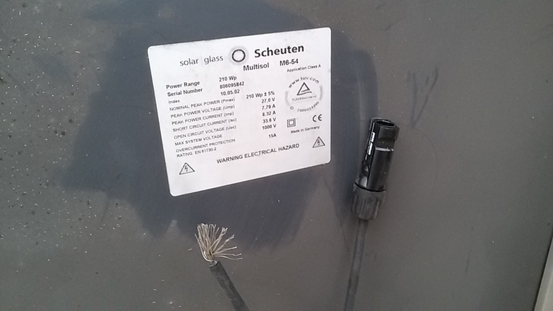 PV-Module - Scheuten Solar - Multisol M6-54-210 - 210Wp - Mono - Secondsol