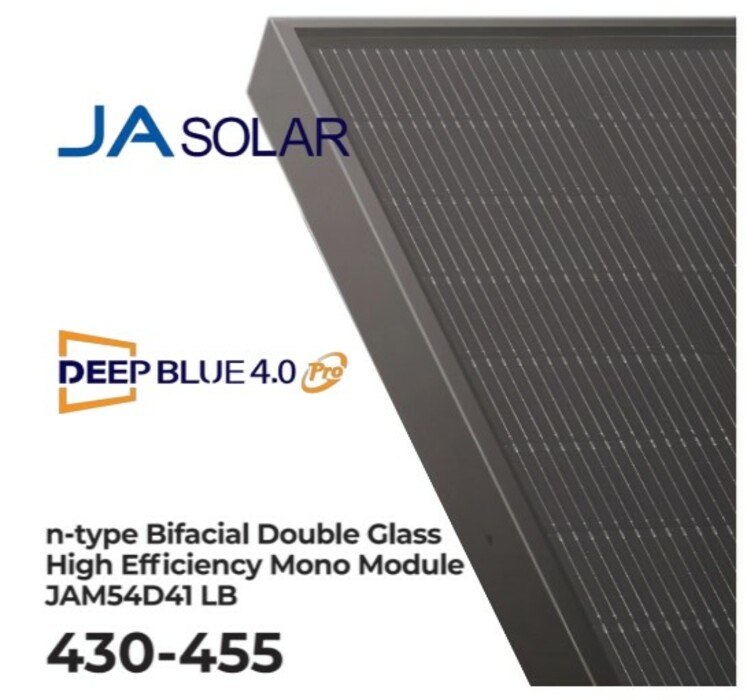 PV-Module - - JA SOLAR | JAM54D41-430/LB | 430W | FULL BLACK - 430Wp - Bifacial - Secondsol