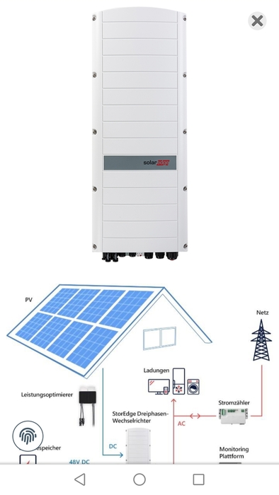 Wechselrichter - SolarEdge - SE10K-RWS - Speicher - Secondsol