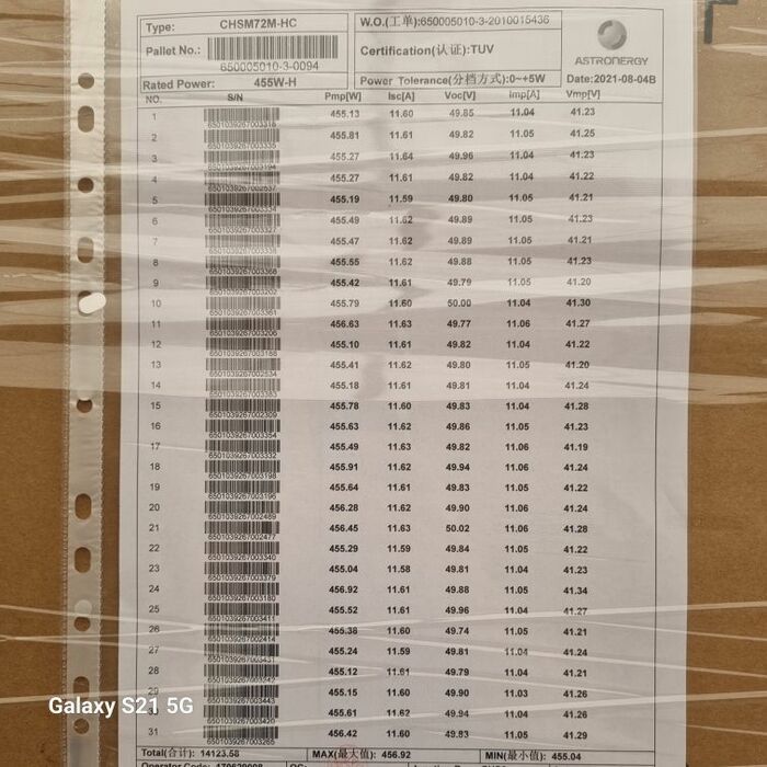 PV-Module - Astronergy - CHSM72M-HC 455Wp - 455Wp - Mono - Secondsol