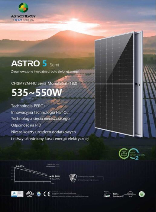 PV-Module - Astronergia - ASTRO 5 CHSM72M Astronergy 540Wp Mono Half ...