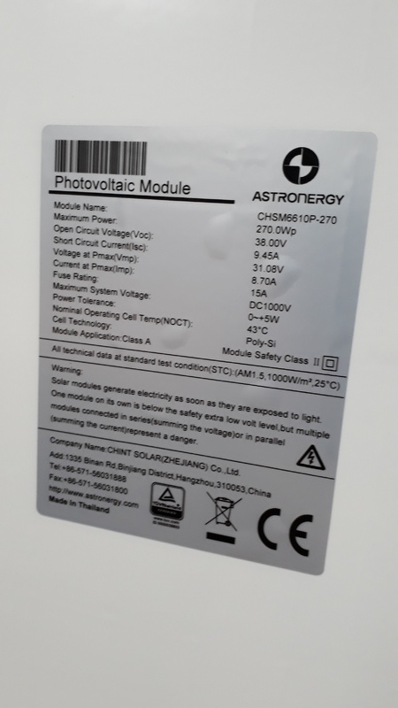 PV-Module - Astronergy - CHSM6610P-270 (STAVE) - 270Wp - Poly - Secondsol
