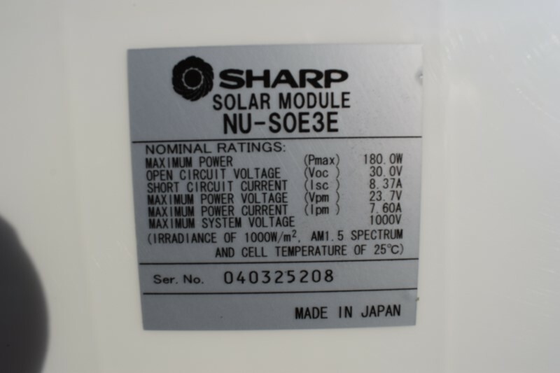 PV-Module - Sharp - NU-S0E3E - 180Wp - Mono - Secondsol