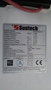 Solar Panel - Suntech - STP175-24/Ac 175Wp - 175Wp - Poly - Secondsol