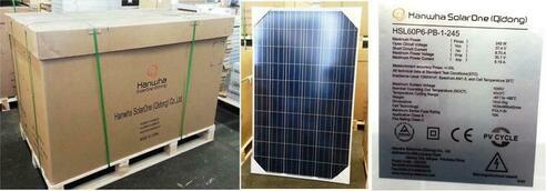 Solar Panel - Hanwha SolarOne - HSL 60 Poly 245W (HSL60P6-PB-1-245 ...