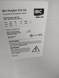 Solar Panel - IBC Solar - IBC PolySol 215 VG - 215Wp - Poly - Secondsol
