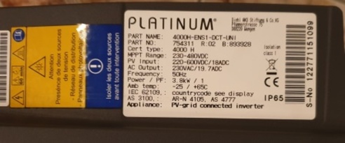 Inverter - Diehl AKO - Platinum 3800 S - String - Secondsol