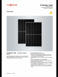 Solar Panel - Viessmann - Viessmann Vitovolt M410AL Black Frame - 410Wp ...