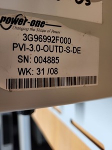 Inverter - Power-One - PVI-3,0-OUTD-S-DE - String - Secondsol