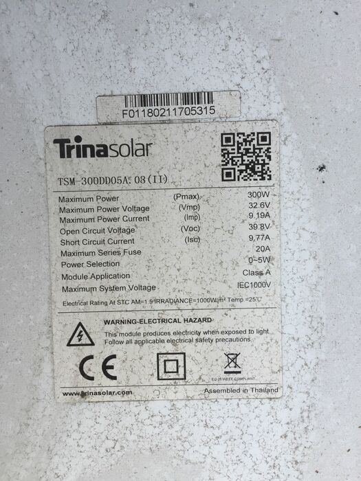 Solar Panel - Trina - Trina Honey M+ TSM-300DD05A.08 (II) 300 Wp ...