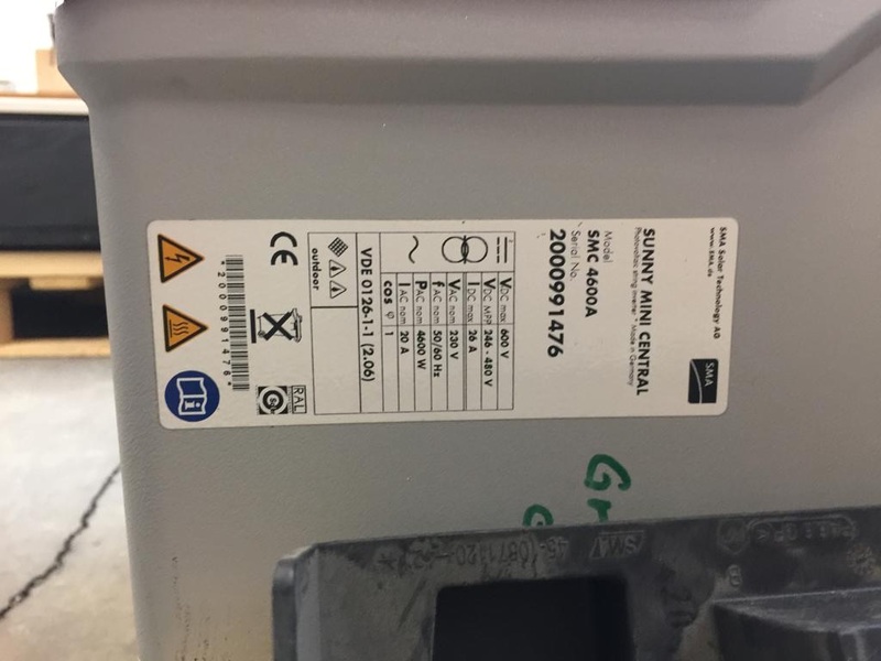 Inverter - SMA - SMC 4600A - String - Secondsol