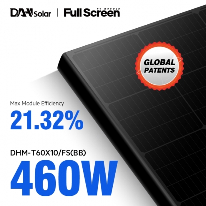 Solar Panel - DAH Solar - Mono 455 W Full Screen Full Black Quality ...