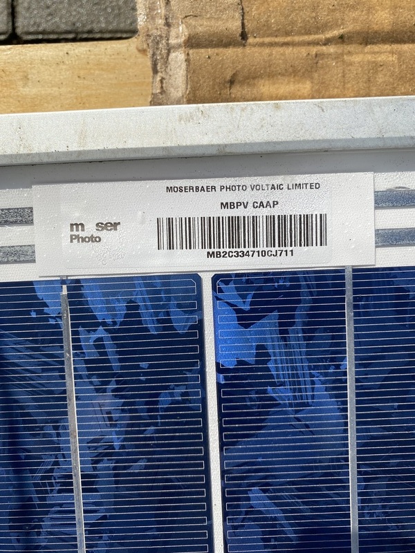 Solar Panel - Moser Baer - 220 CAAP Gen 2 - 220Wp - Mono - Secondsol