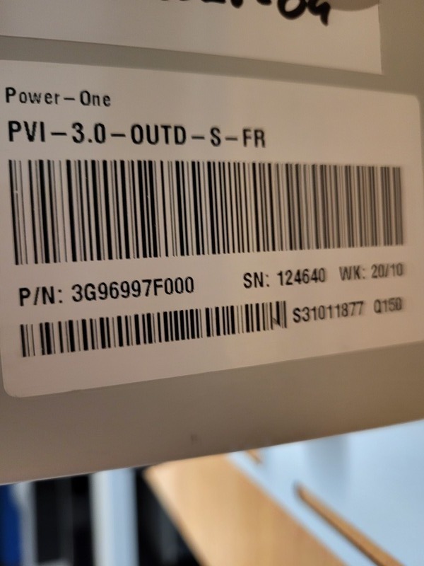 Inverter - Power-One - PVI-3,0-OUTD-S-FR - String - Secondsol