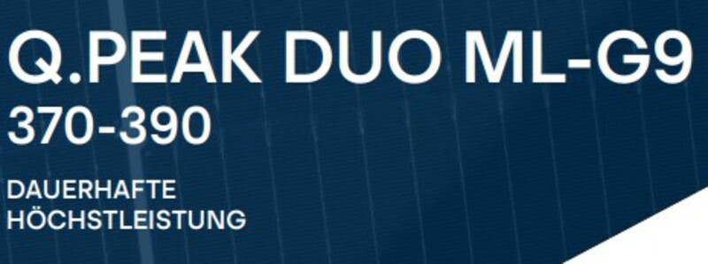 Solar Panel - Hanwha Q-Cells - QPeak Duo ML G9 390 kurzfristig ab Lager ...