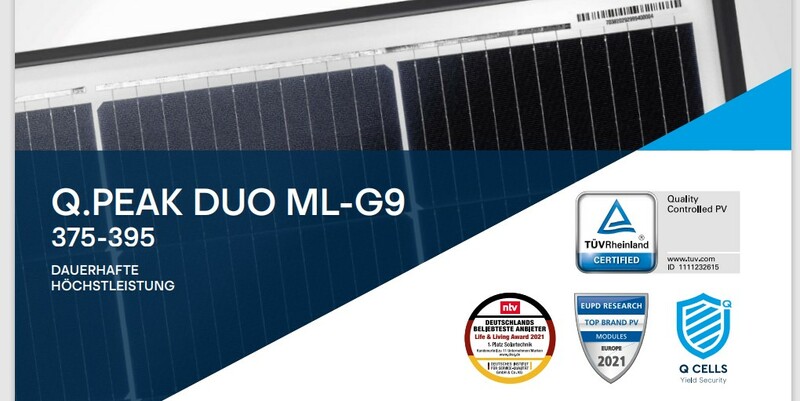 Q Cells Qpeak Duo Mlg9 375wc