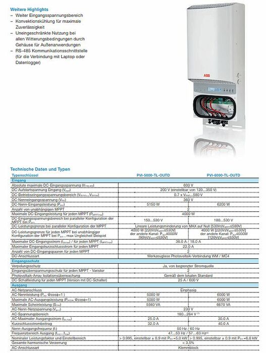 Inverter - Power-One - PVI-5000-OUTD-DE - String - Secondsol