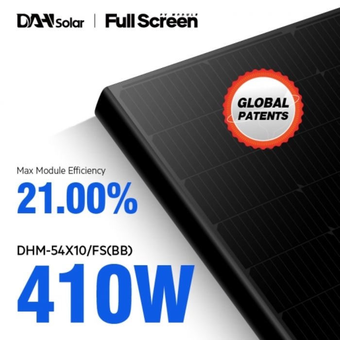 Solar Panel - DAH Solar - Mono 405 Watt Full Screen Full Black Quality ...