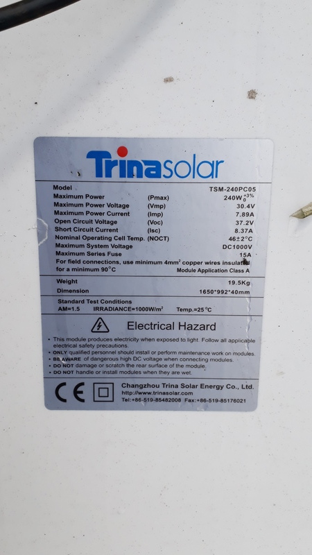 Solar Panel - Trina Solar - Trina TSM-PC05 240 - 240Wp - Poly - Secondsol