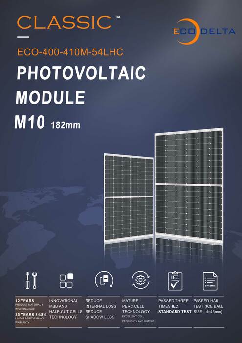 Solar Panel - ECO DELTA - ECO-410M-54LHC - 410Wp - Mono - Secondsol
