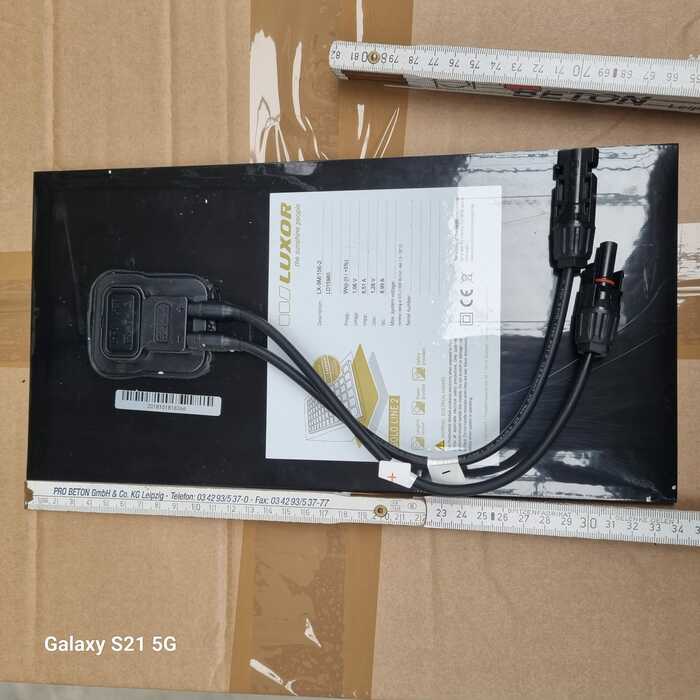 Solar Panel - Luxor Solar - LX-9M/156-2 Special Line Blackline 9Wp ...