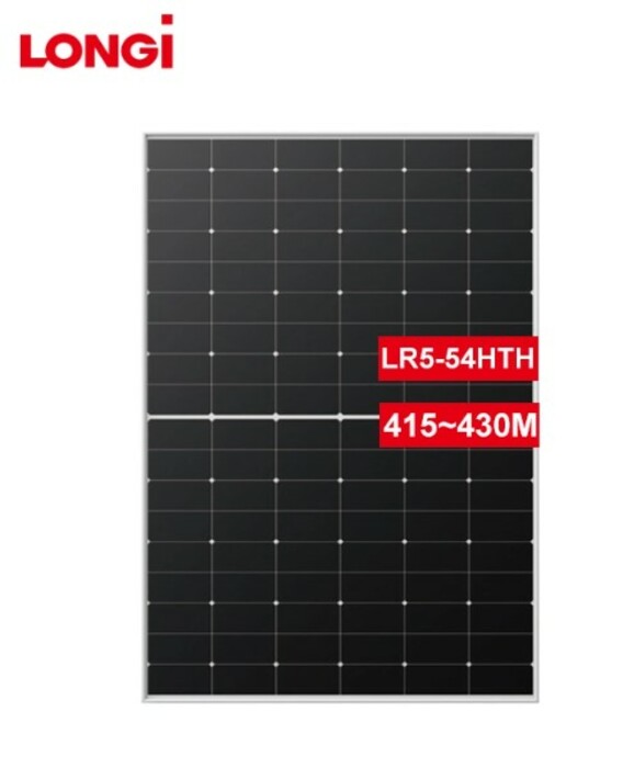 Solar Panel - Longi - LR5-54HTH-410M Black Frame - 410Wp - Mono - Secondsol