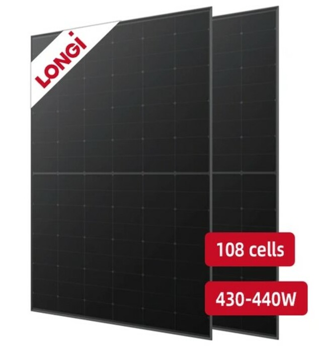 Moduli FV - LONGI Solar - LONGI | LR5-54HTB-435M | 435W | FULL BLACK - 435Wp - Mono - Secondsol