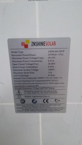 Zonnepanelen - ZNShine - ZXP6-60-255/P - 255Wp - 255Wp - Poly - Secondsol