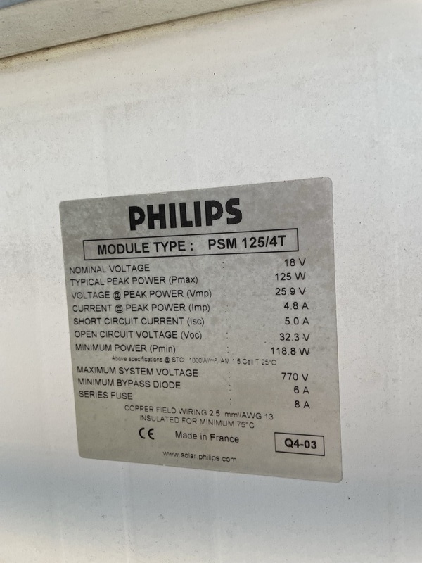 PV-Kits - Philips - PSM 125/4T - Complete sets - Secondsol